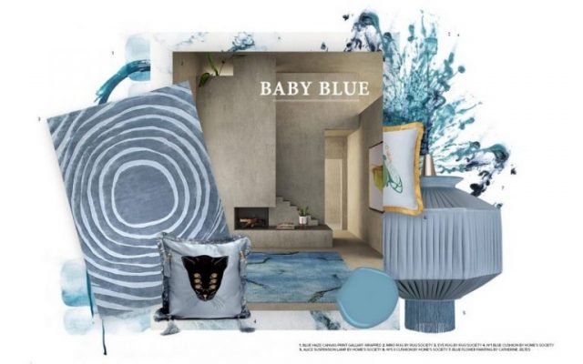 Moodboard Collection: Baby Blue Color Trend | TrendBook Trend Forecasting