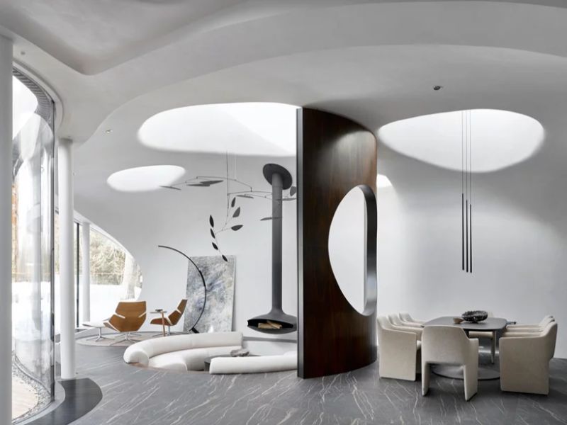 Organic Meets Curved Architectural Design Trend: House in The Landscape ...