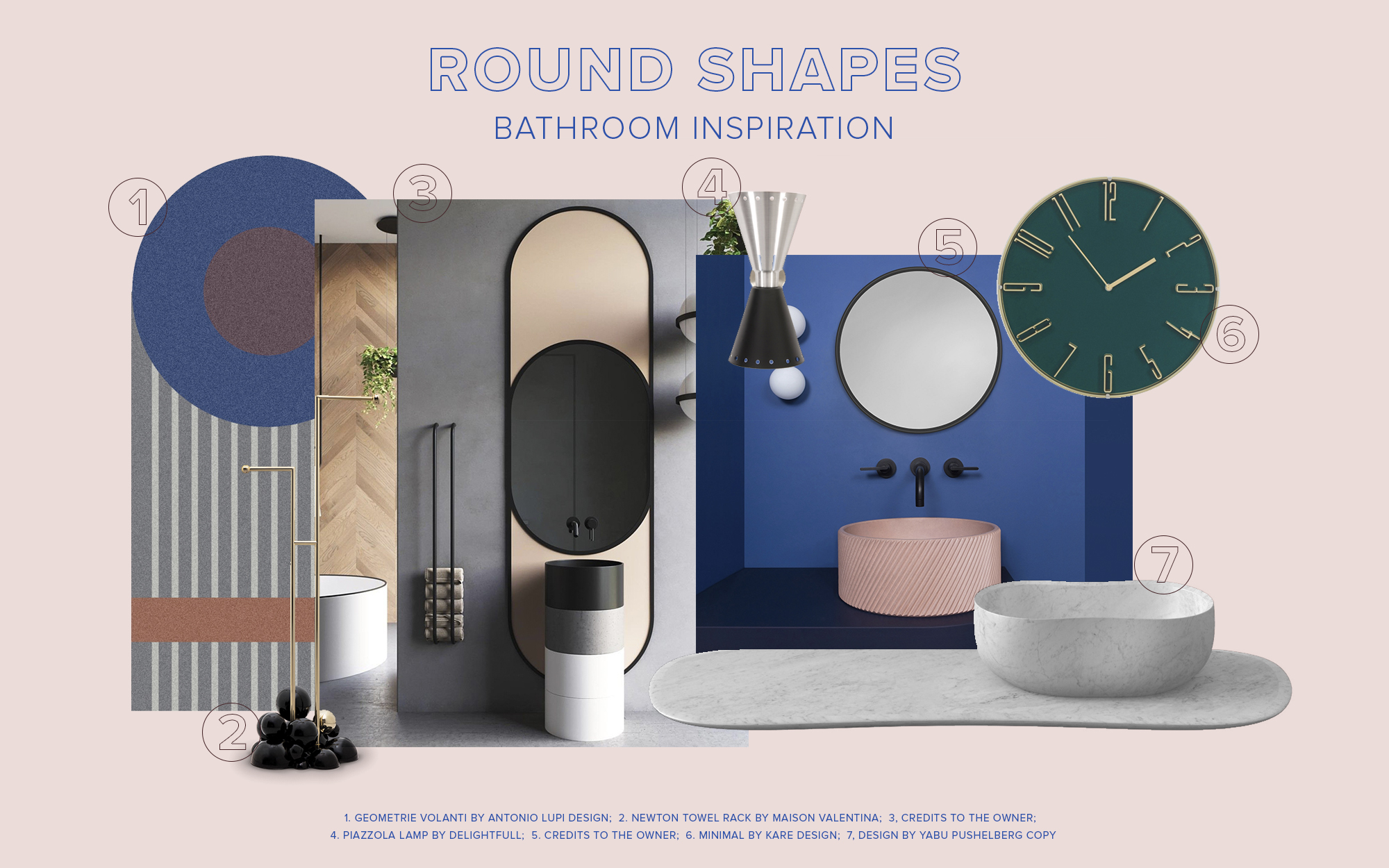 Round Shapes Bathroom Trends I Moodboard Collection | TrendBook Trend ...
