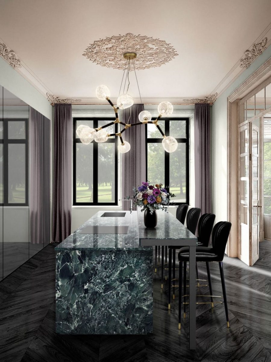 Interior Design Color-Midnight Blue, Modern Living Elegance